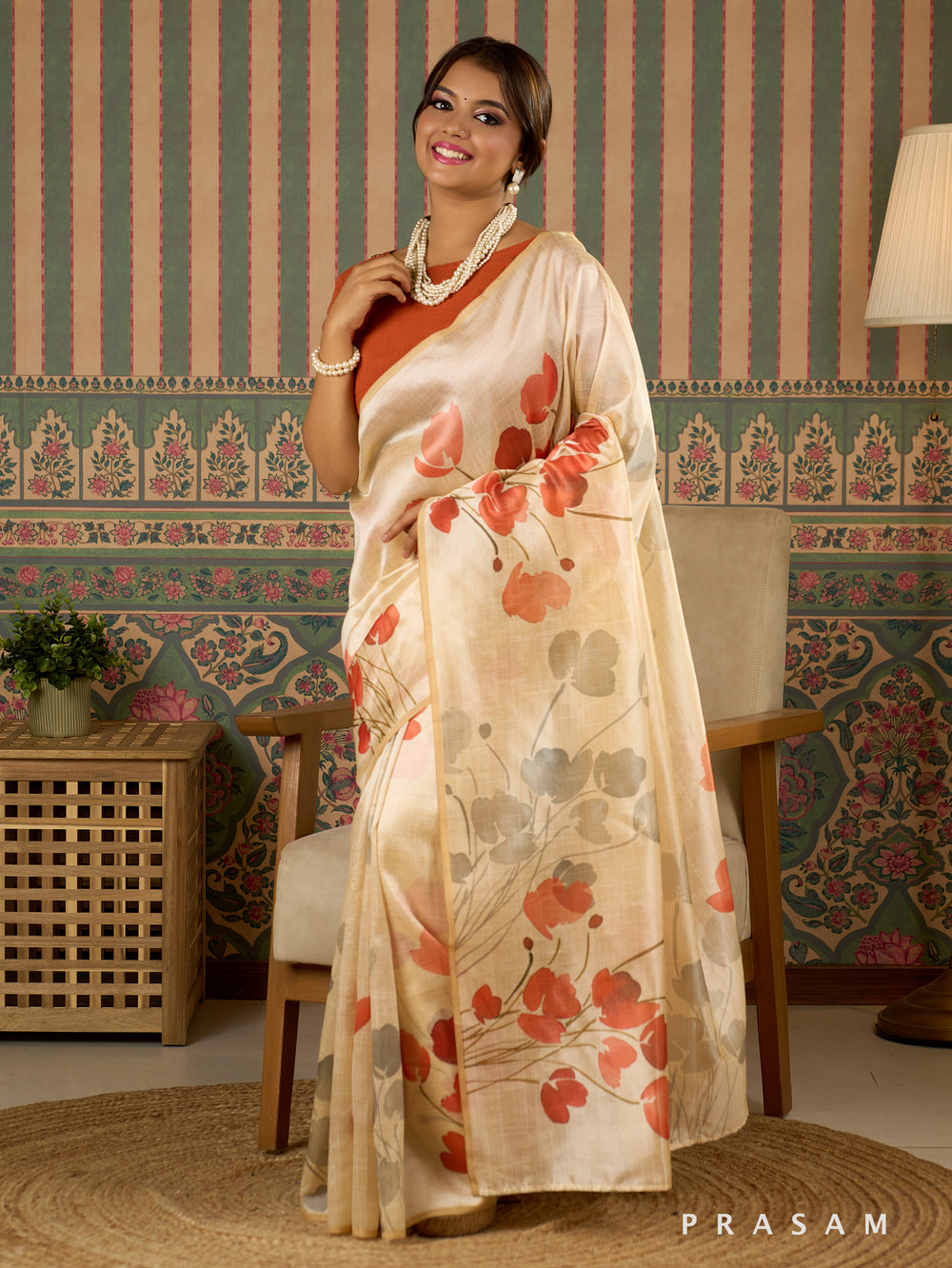 Saanjh Phool Art Silk Saree